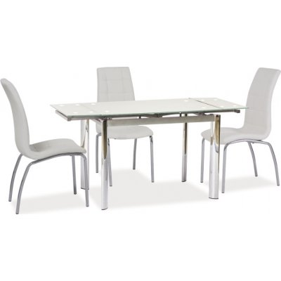 Caylee 100-150 cm Esstisch - Chrom/Weiß - €319.99 - Tische mit ...